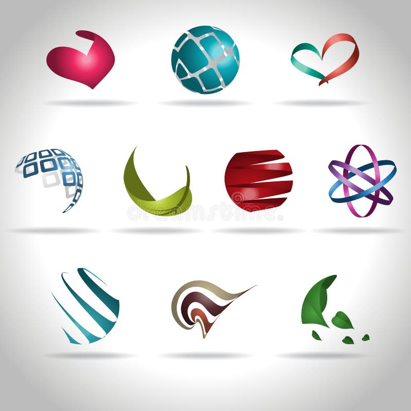 Abstract icon stock vector. Illustration of ball, connection - 60172741