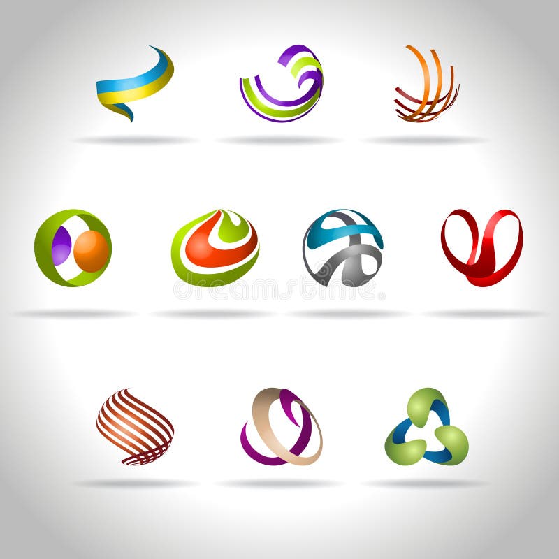 Abstract icon stock vector. Illustration of banded, collection - 60172990