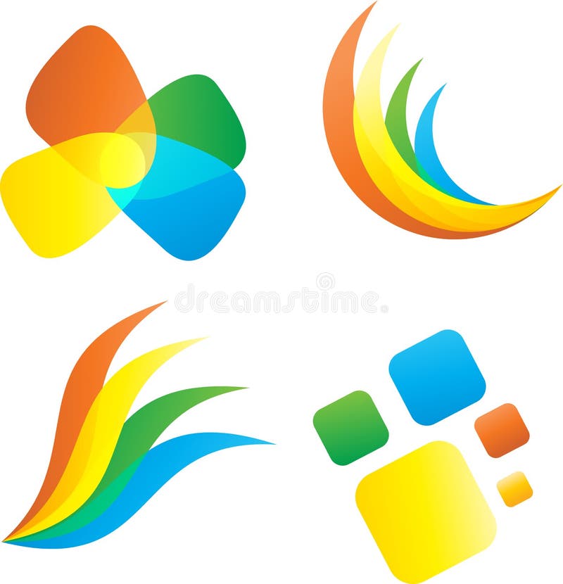 Distorted shapes stock vector. Illustration of modern - 6200958