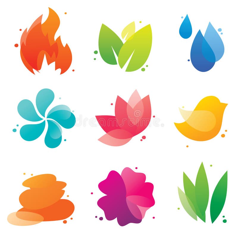 Abstract icons stock vector. Illustration of drop, abstract - 26802748
