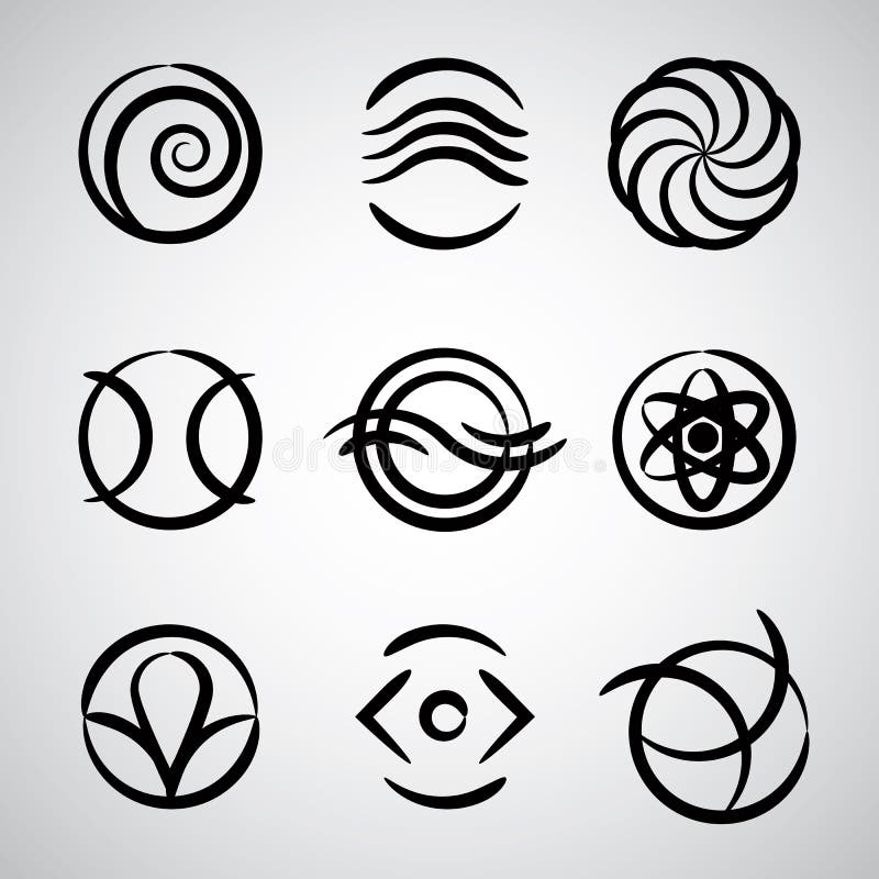 Abstract Icons Collection 3. Stock Vector - Illustration of modern ...