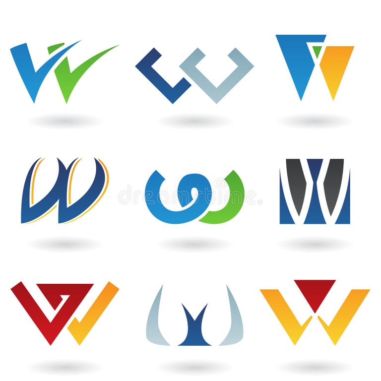 Letter W Typographic Symbol Stock Illustrations – 3,193 Letter W ...
