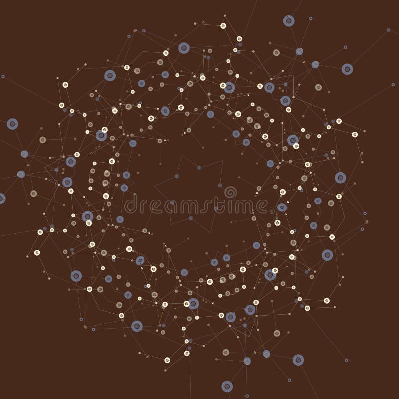 Abstract Idea Design in Connect Style. Vector Network Background Stock ...