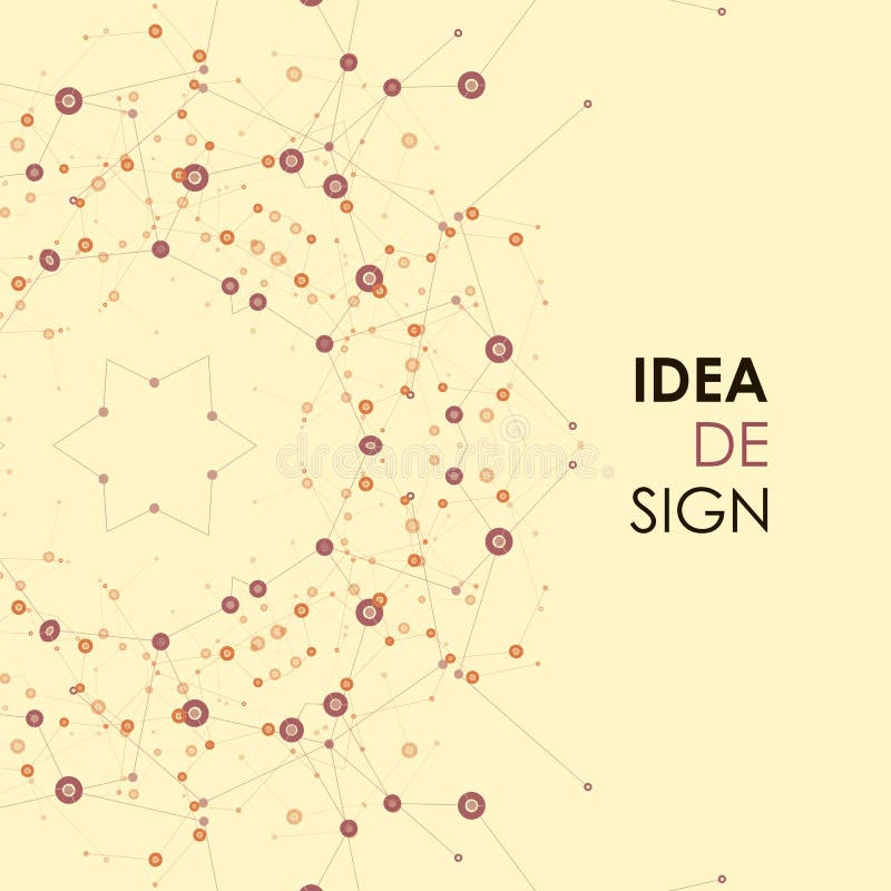 Abstract Idea Design in Connect Style. Vector Network Background Stock ...