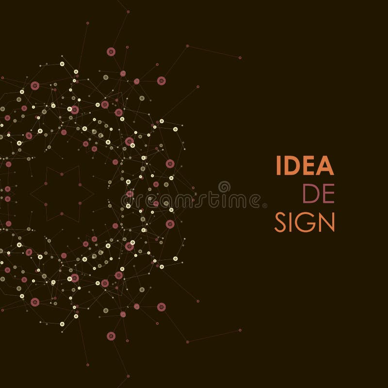 Abstract Idea Design in Connect Style. Vector Network Background Stock ...
