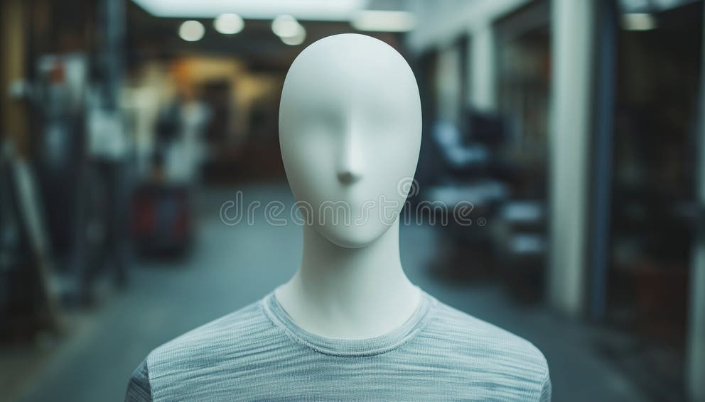 Abstract Identity of an Anonymous Male Mannequin Portrait Stock Photo ...