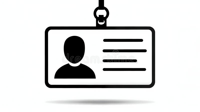 Abstract Identity Badge Employee Pass Access Card Identification ...