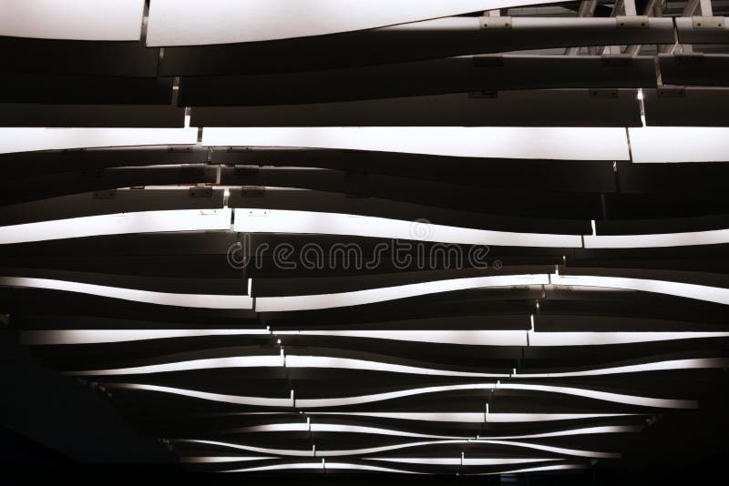 Abstract Illuminated Light Ceiling Background. Stock Image - Image of ...