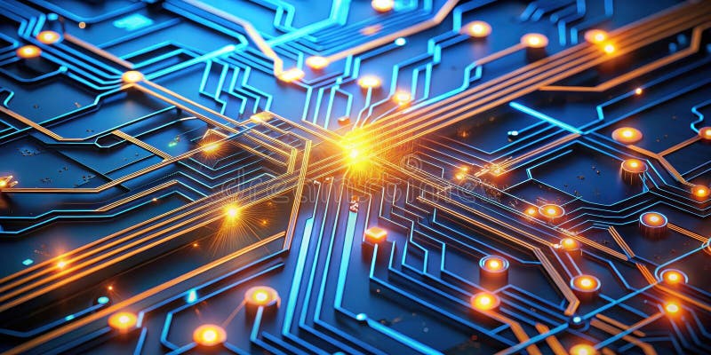 Abstract Illumination of a Complex Technological Circuit Board ...