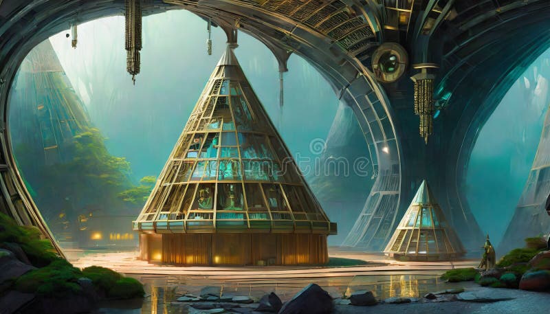 Abstract Illustrated Background in Steampunk Style Stock Illustration ...