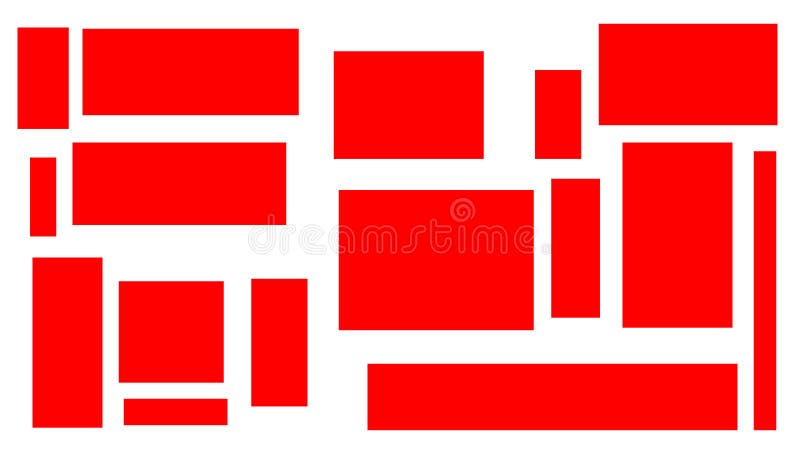Abstract Illustrated Vector Background with Red Color Stock ...