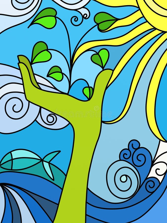 Nature slogan stock illustration. Illustration of slogan - 13109641