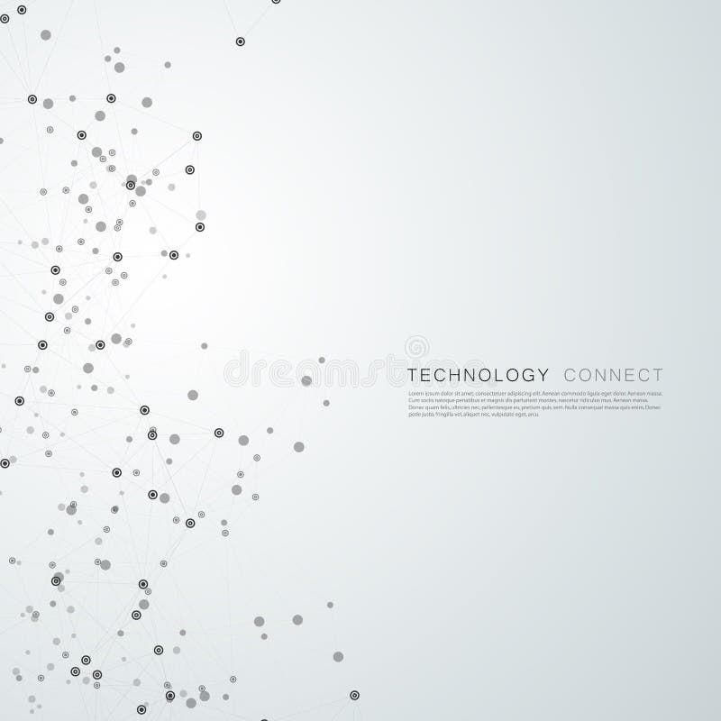 Abstract Illustration with Abstract Connect Lines for Wallpaper Design ...