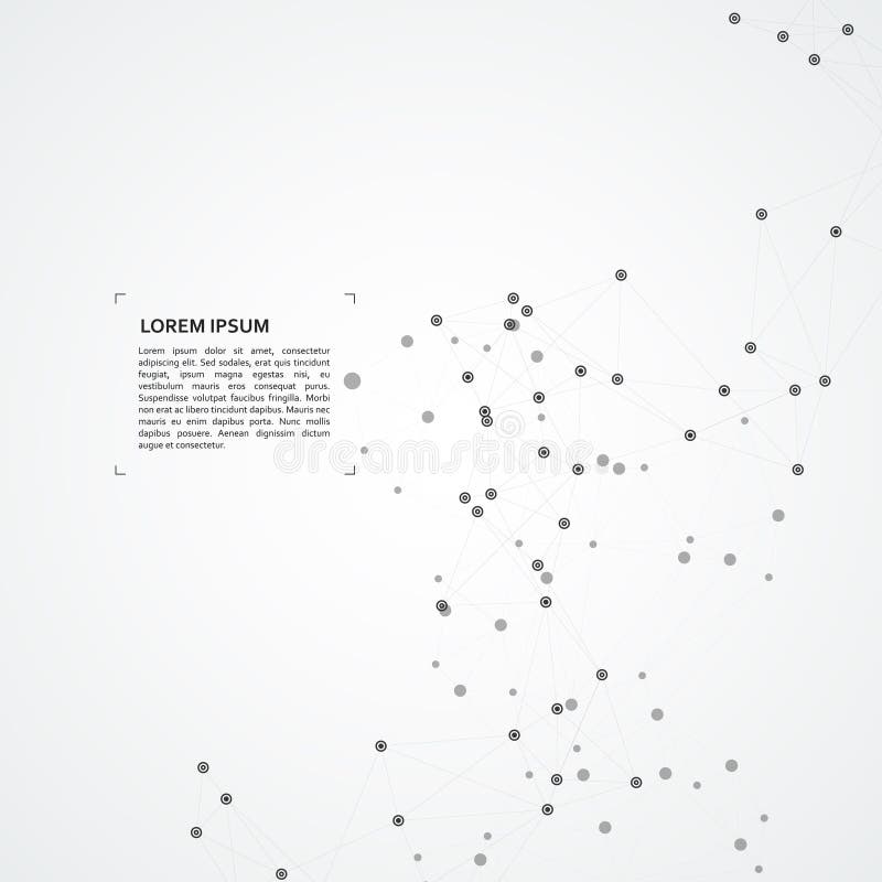 Abstract Illustration with Abstract Connect Lines for Wallpaper Design ...