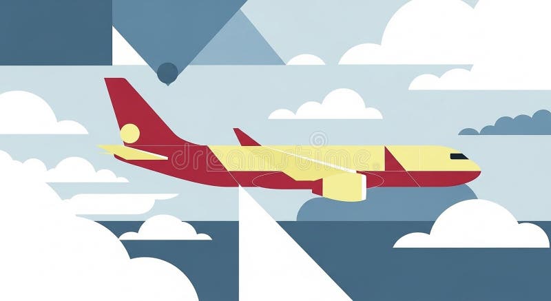 Airplane Abstract Illustration Stock Illustrations – 42,174 Airplane ...