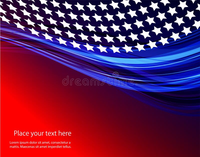 American Flag, Abstract Background of the Stock Vector - Illustration ...