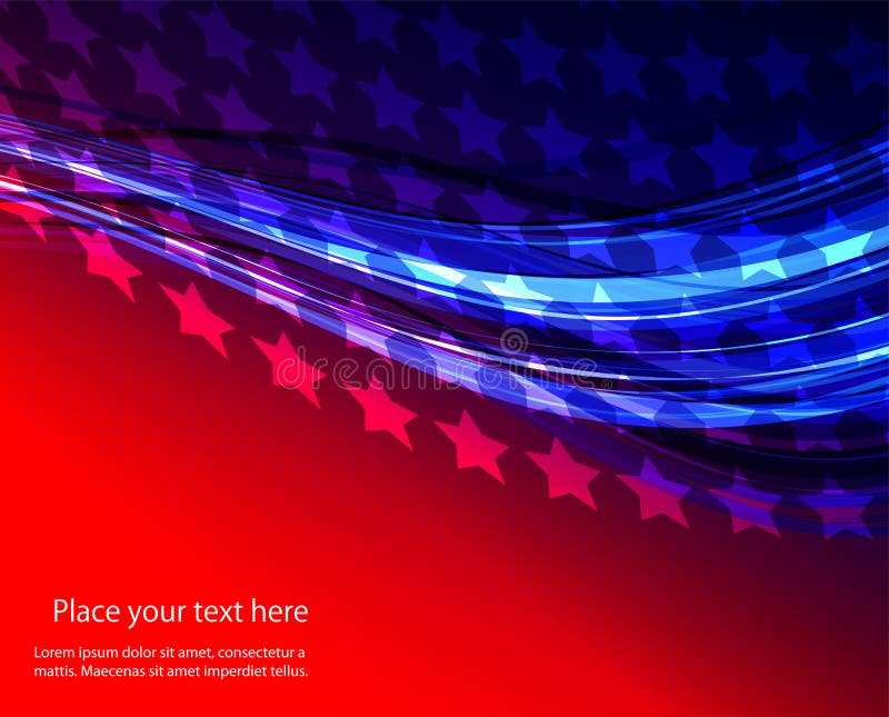 American Flag, Abstract Background of the Stock Vector - Illustration ...