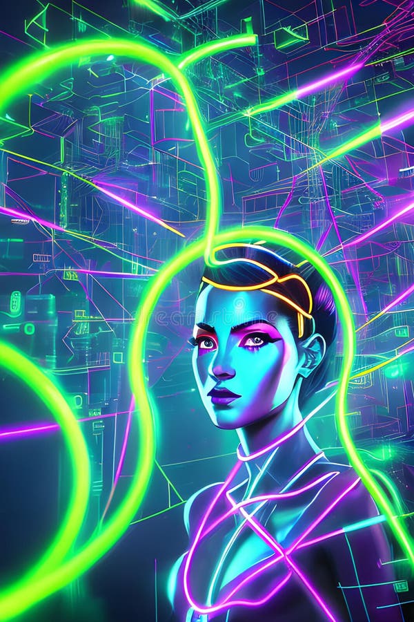 Female Android 3d Illustration Stock Illustration - Illustration of ...