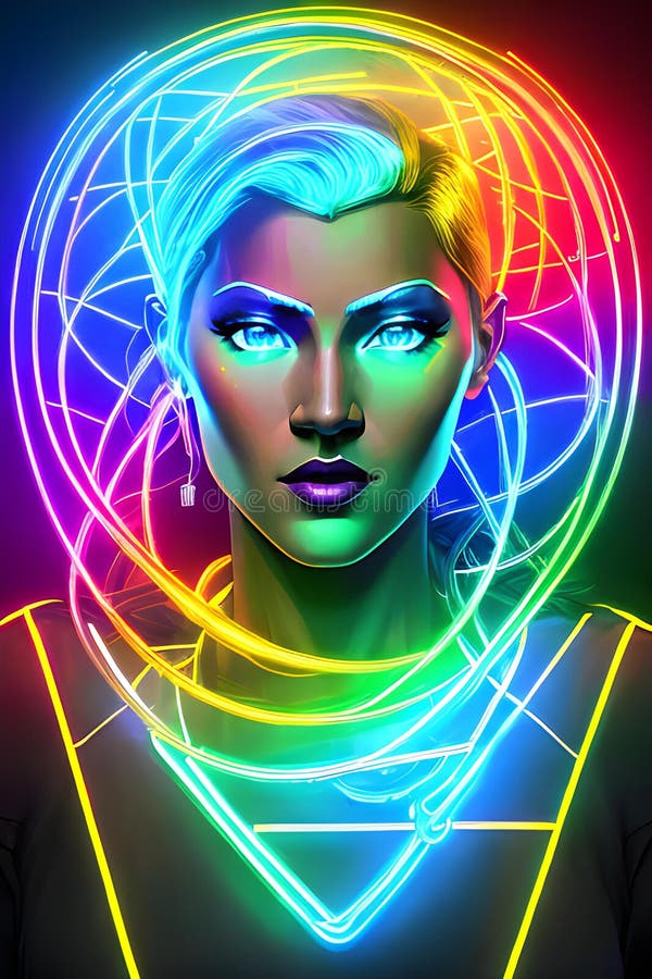 Female Android 3d Illustration Stock Illustration - Illustration of ...