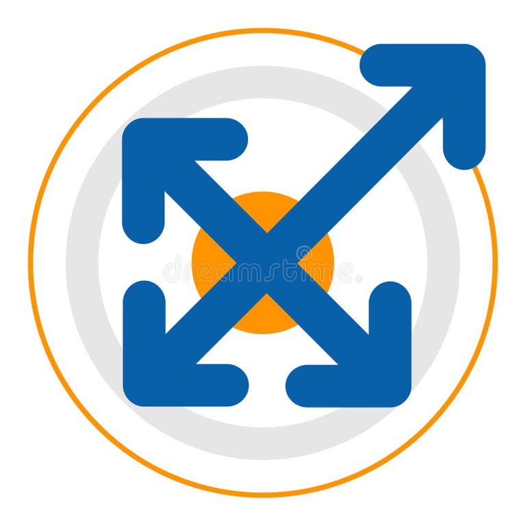 Abstract Illustration with Arr Stock Vector - Illustration of number ...