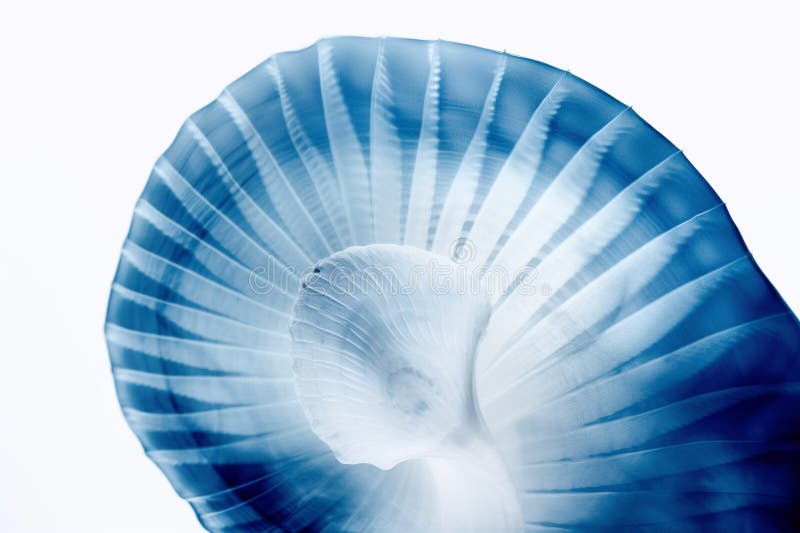 Abstract Illustration of a Beautiful Seashell Isolated on a White ...