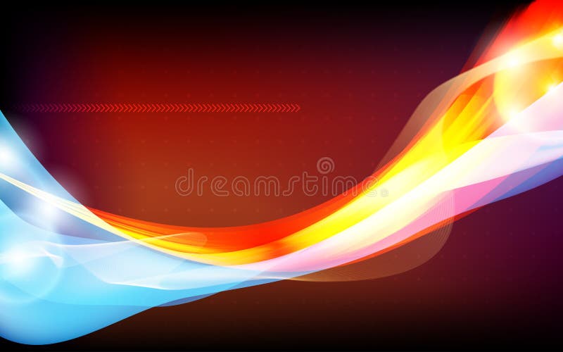 Abstract Illustration with Blue and Red Design. Stock Vector ...