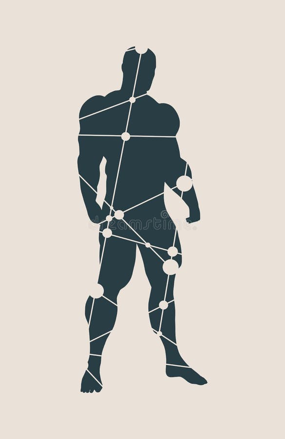 Abstract Illustration of Bodybuilder Stock Vector - Illustration of ...