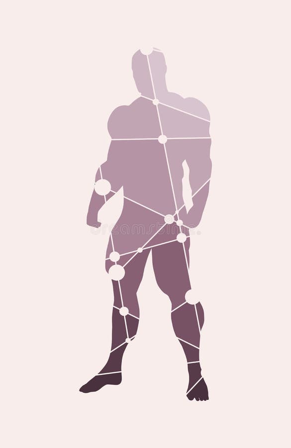Abstract Illustration of Bodybuilder Stock Vector - Illustration of ...