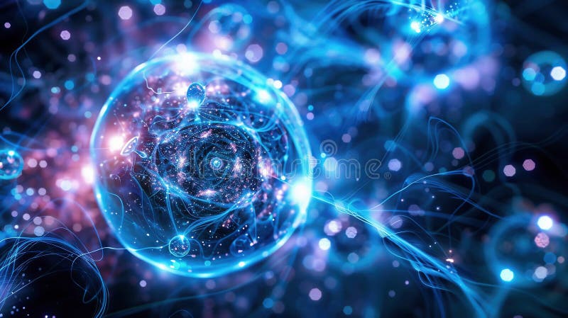 Abstract Illustration of Boson, Quantum Mechanics. Stock Image - Image ...