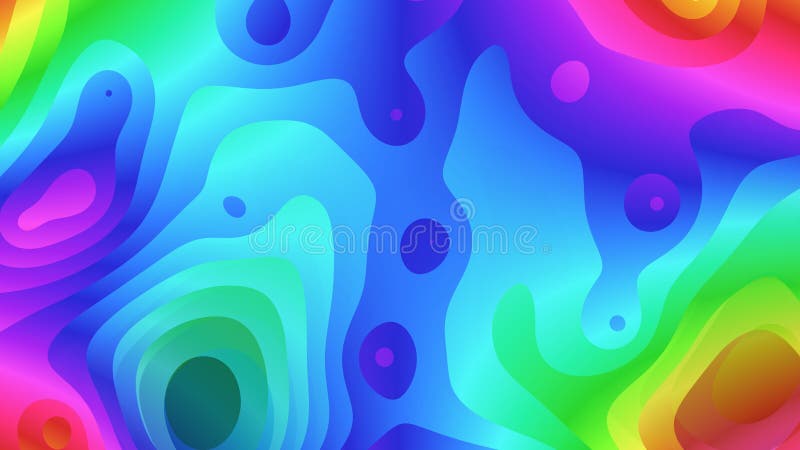 Abstract Illustration: Bright Multi-colored Spots Gradient Painted in ...