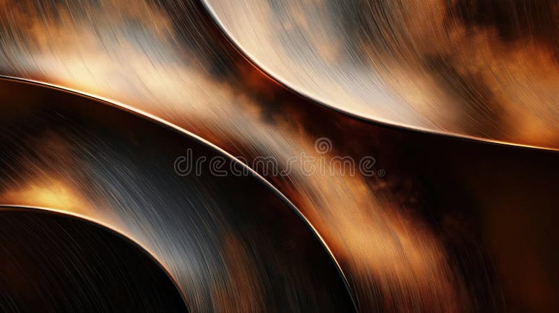 Abstract Illustration of Brushed Bronze Surface with Smooth Gradient ...