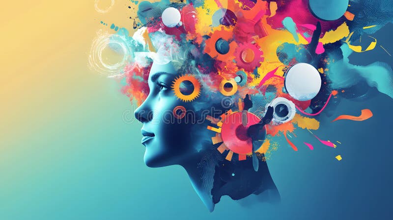 An Abstract Illustration of a Business Mindset Focusing on Creative ...