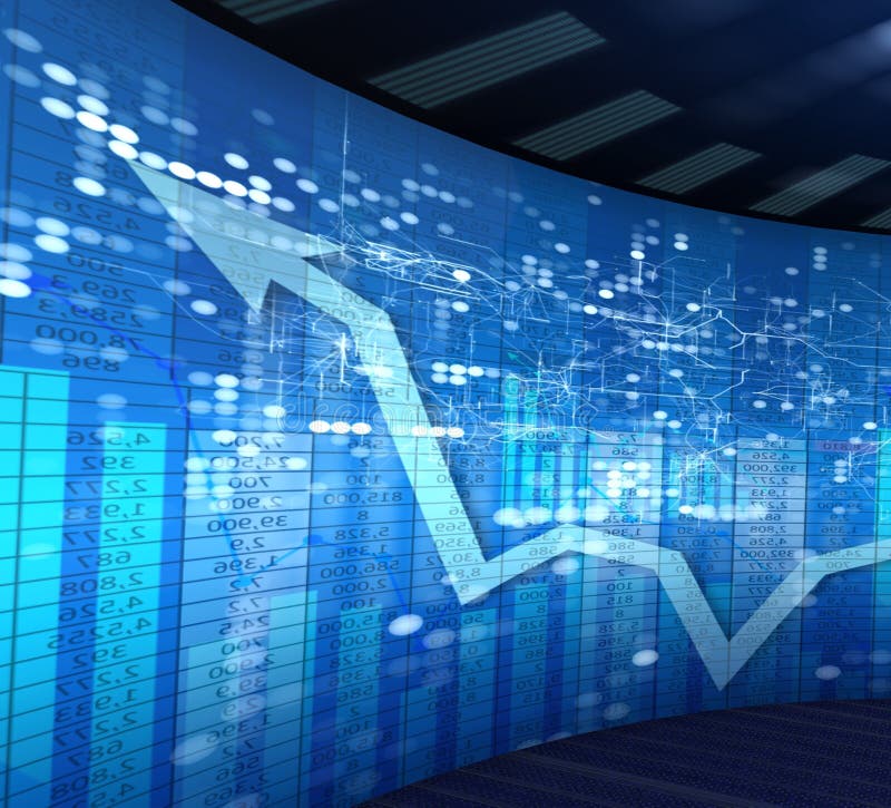 Abstract Illustration with Charts and Graphs Stock Image - Image of ...