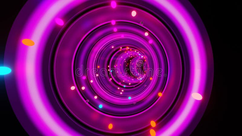 Abstract Illustration Colorful Neon Visual Dynamic Loop Background of ...