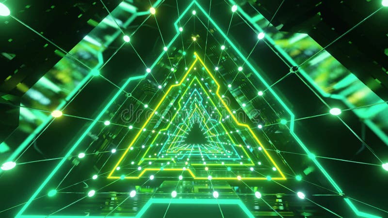 Abstract Illustration Colorful Neon Visual Dynamic Loop Background of ...