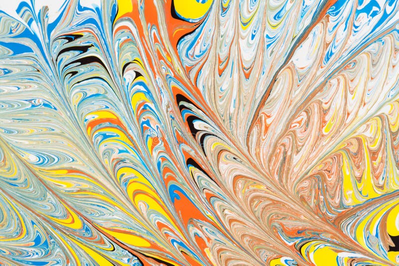 Abstract Illustration of a Combination of Red, Blue, Yellow and Black ...