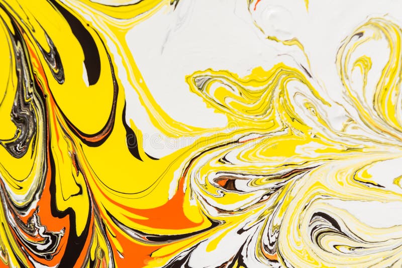 Abstract Illustration of a Combination of Red, Yellow and Black Colors ...