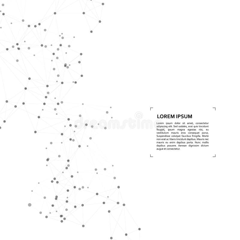 Abstract Illustration with Abstract Connect Lines for Wallpaper Design ...