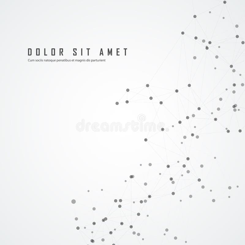 Abstract Illustration with Abstract Connect Lines for Wallpaper Design ...