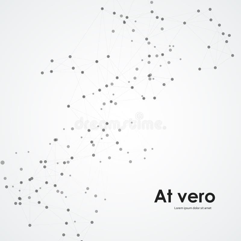 Abstract Illustration with Abstract Connect Lines for Wallpaper Design ...