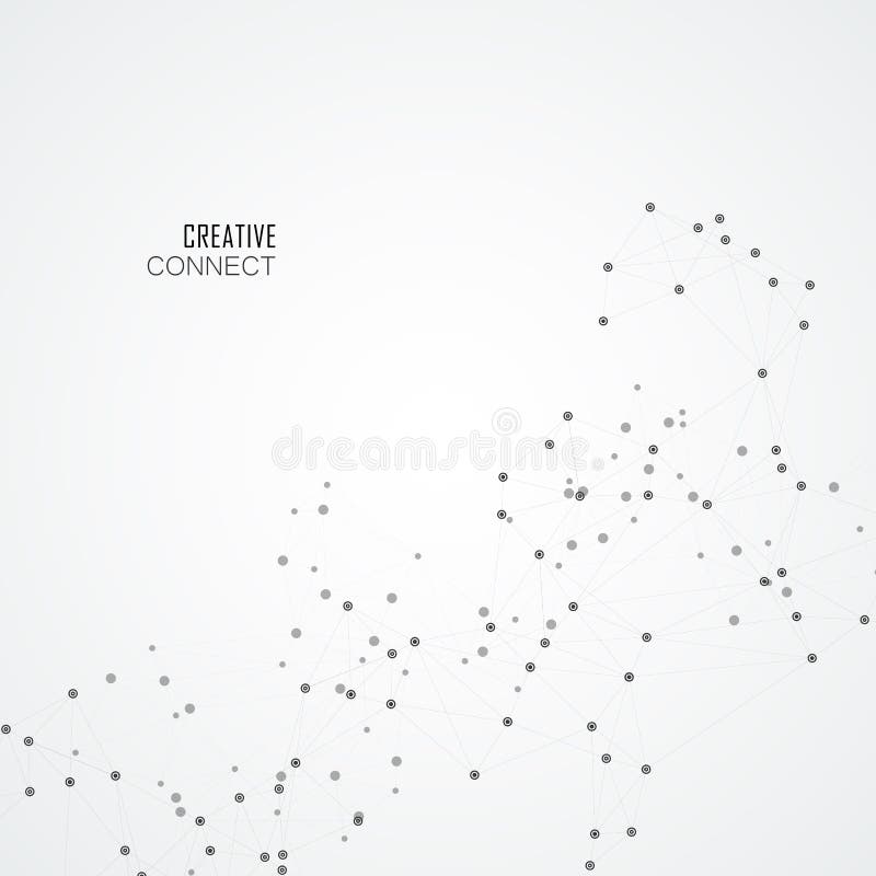 Abstract Illustration with Abstract Connect Lines for Wallpaper Design ...