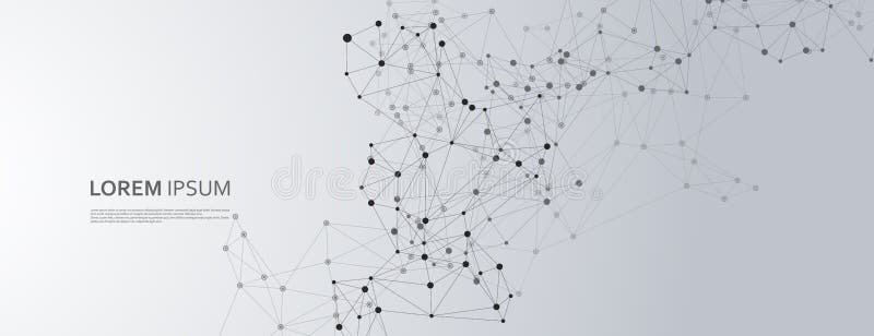 Abstract Illustration with Abstract Connect Lines for Wallpaper Design ...