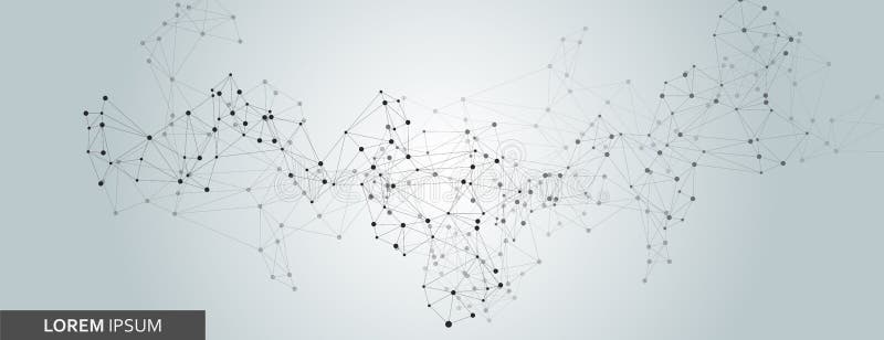 Abstract Illustration with Abstract Connect Lines for Wallpaper Design ...