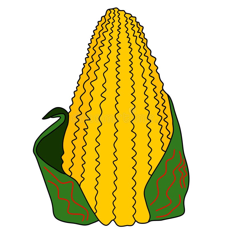 Abstract Illustration of Corn,design Corn Stock Illustration ...