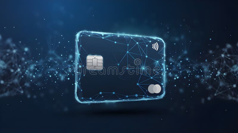 Digital Credit Card Abstract Concept Illustration Secure Payment ...