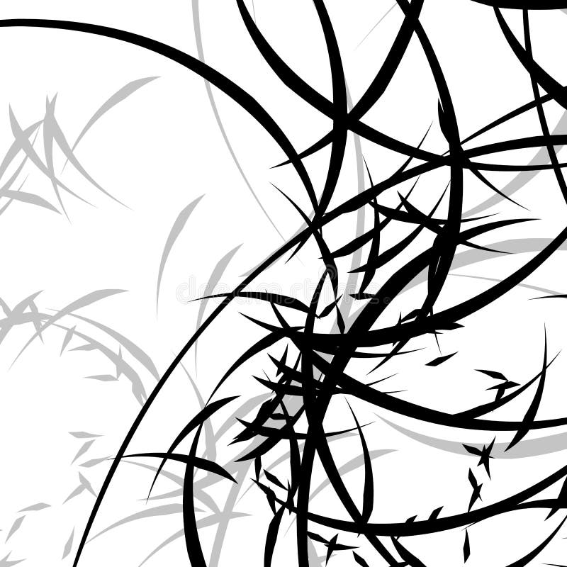 Abstract Illustration with Curvy Lines. Random Dynamic Lines Pat Stock ...