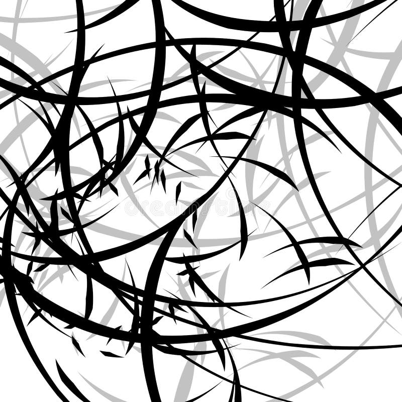 Abstract Illustration with Curvy Lines. Random Dynamic Lines Pat Stock ...