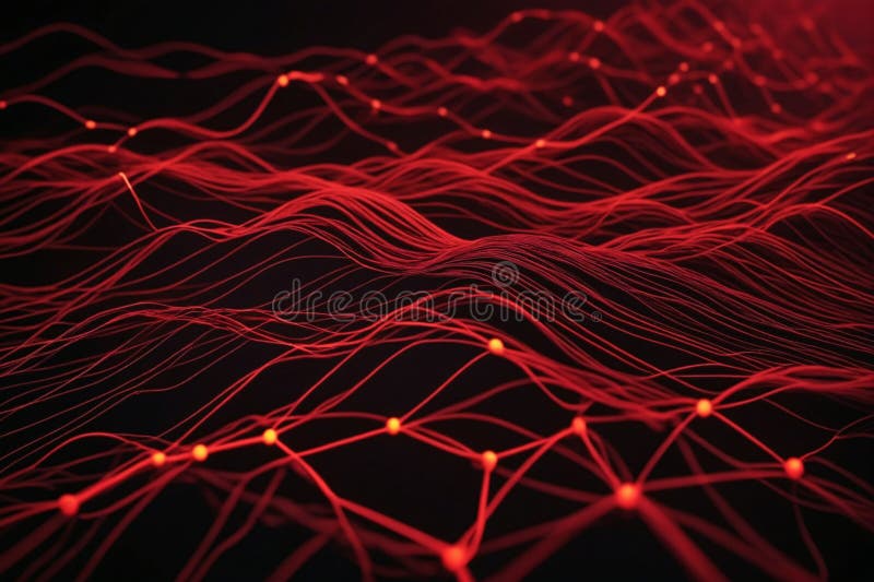 Cyber Big Data Flow Blockchain Data Fields Stock Illustration Illustration Of Reality