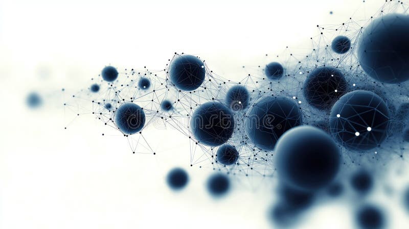 Abstract Illustration Of Data Points Clustered Together With One Point Positioned Far Away