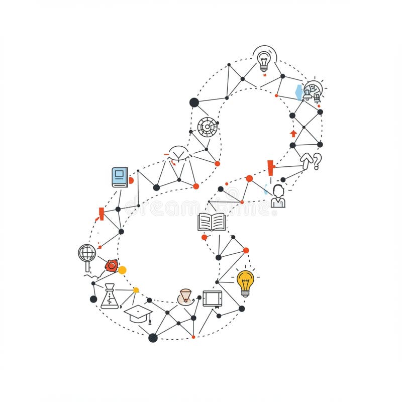 An Abstract Illustration Depicts an Infinity Symbol Composed of ...